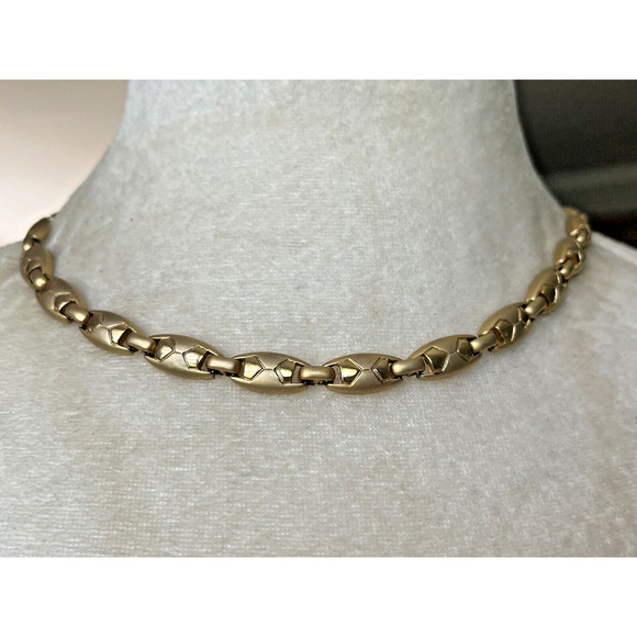 Unbranded | Jewelry | Vintage Geometric Link Panel Choker Necklace ...